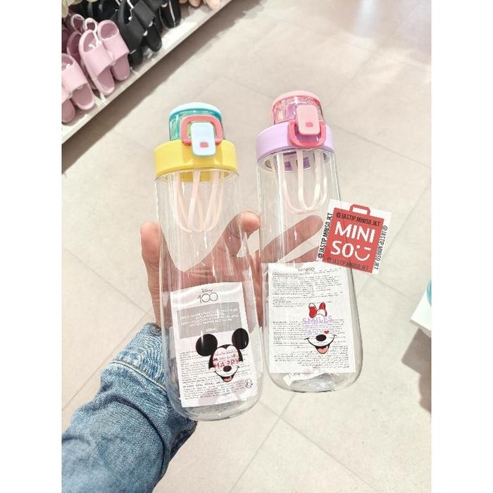 Jual MINISO Botol Minum Shaker dengan Handle MICKEY / MINNIE MOUSE ...