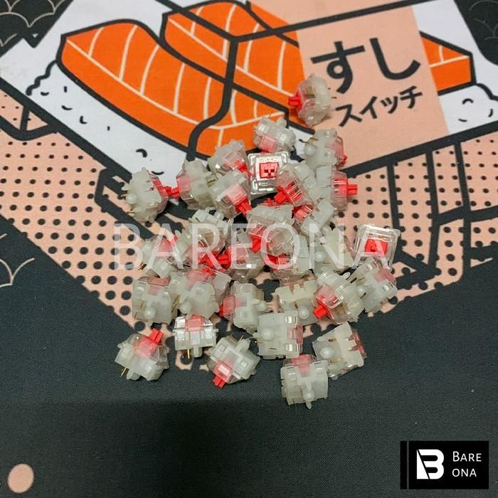 Jual JWK / JWICK Red Mechanical Switch - Linear PCB Mount - 5 Pin - 60g ...