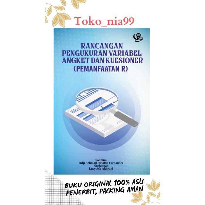 Jual [TERBARU BUKU RANCANGAN PENGUKURAN VARIABEL: ANGKET DAN KUESIONER ...