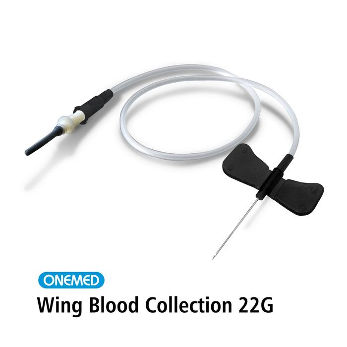 Jual Wing Blood Collection Needle Multi Sample 22G Onemed Box Isi ...