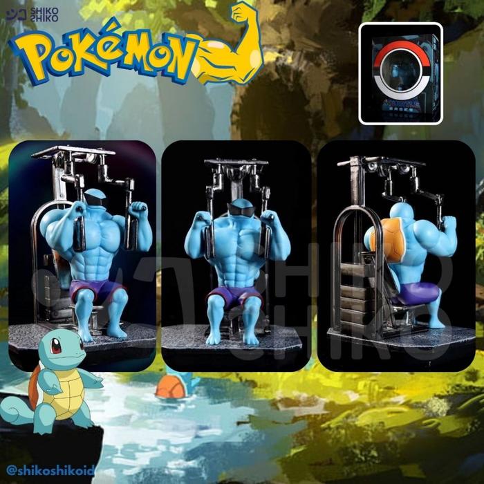 Promo FGpom Figure Pokemon Muscle Otot Kekar Gym Pikachu Charmander ...