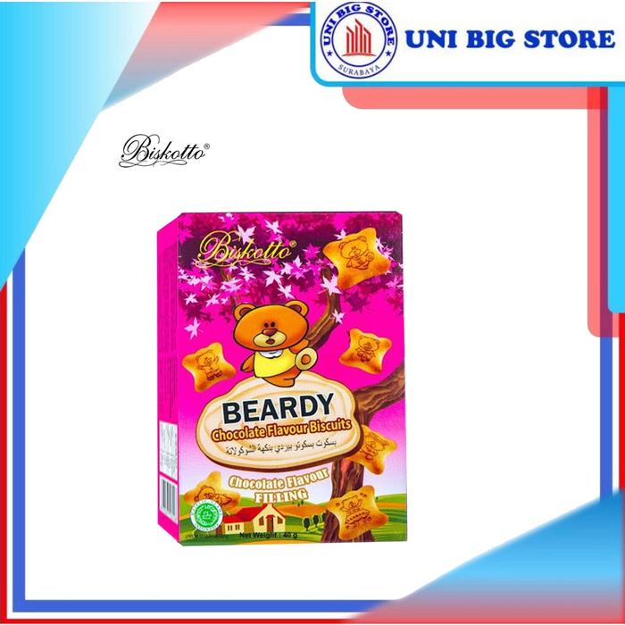 Jual Biskotto Beardy Chocolate Choco Coklat Biscuits 40 gr Kukis ...