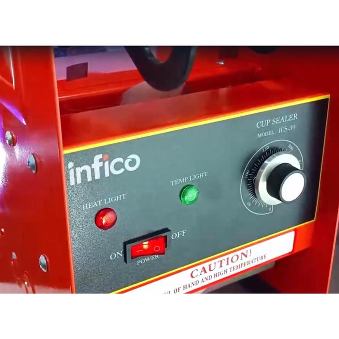 Jual Infico C39 Original Mesin Cup Sealer Semua Ukuran Cup 12 Oz - 22 ...