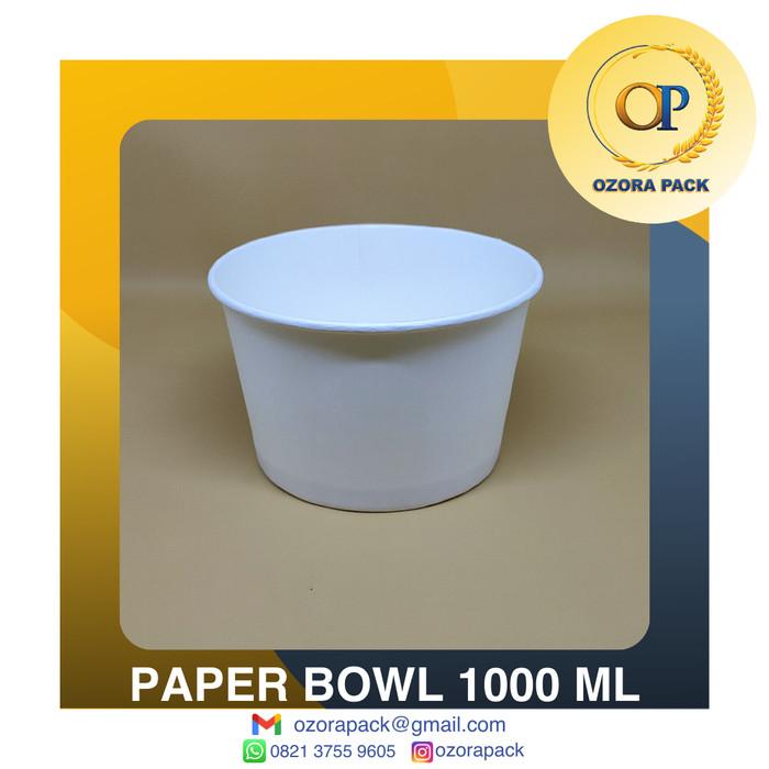 Jual Paper Bowl 1000ml / Mangkok Kertas Tahan Panas 1000 Ml / Rice Bowl ...