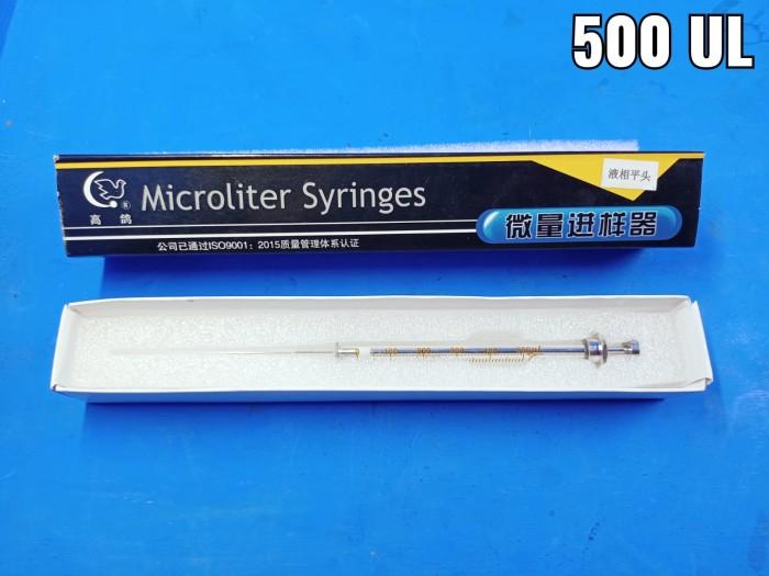 Jual Microliter Syringe Injector Glass ( 500 ul ) Mikroliter Syringe 5 ...