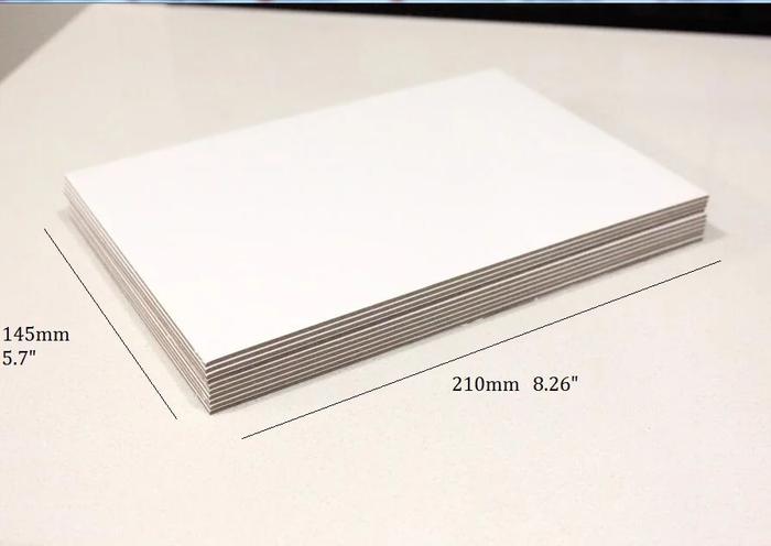 Jual Size A5 2mm Paper Chipboard Sheet Cardstock Thick Card White Board ...