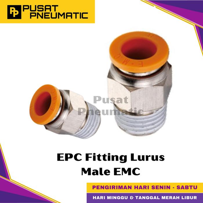 Jual EPC 06-01 Fitting Lurus Male Slip Lock Selang 6mm Drat 1/8 EMC - Jakarta Barat - Pusat ...