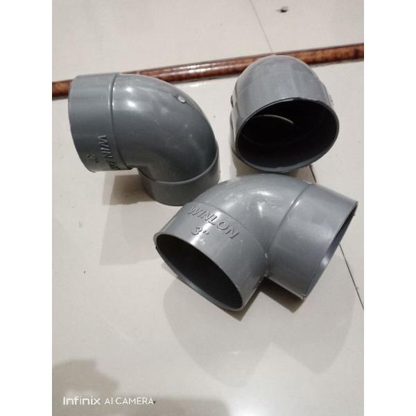 Jual Sambungan Paralon PVC Lengkung 3 inch / Knee 3" Winlon - Kota ...