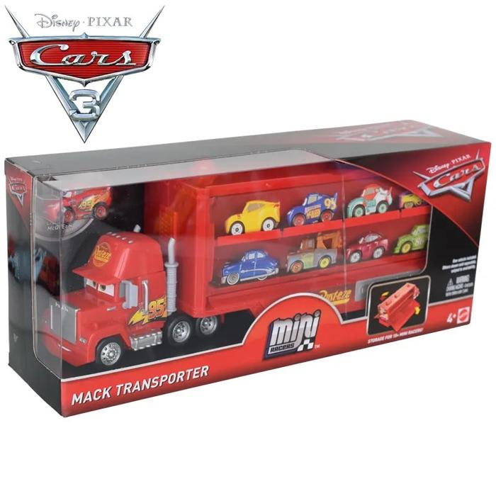 Jual Original Disney Pixar Cars Mini Racers Lightning McQueen Mack Tra ...