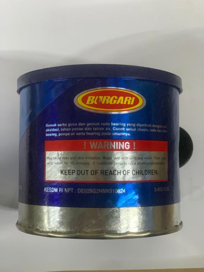 Jual grease burgari lithium no. 3 gb hi temp 400 455 gram -11577ins ...