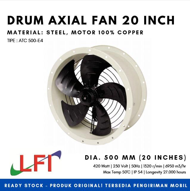 Jual Axial Drum Fan LFI Uk. 20 Inch (500 mm) 1 Phase Best - Kota ...
