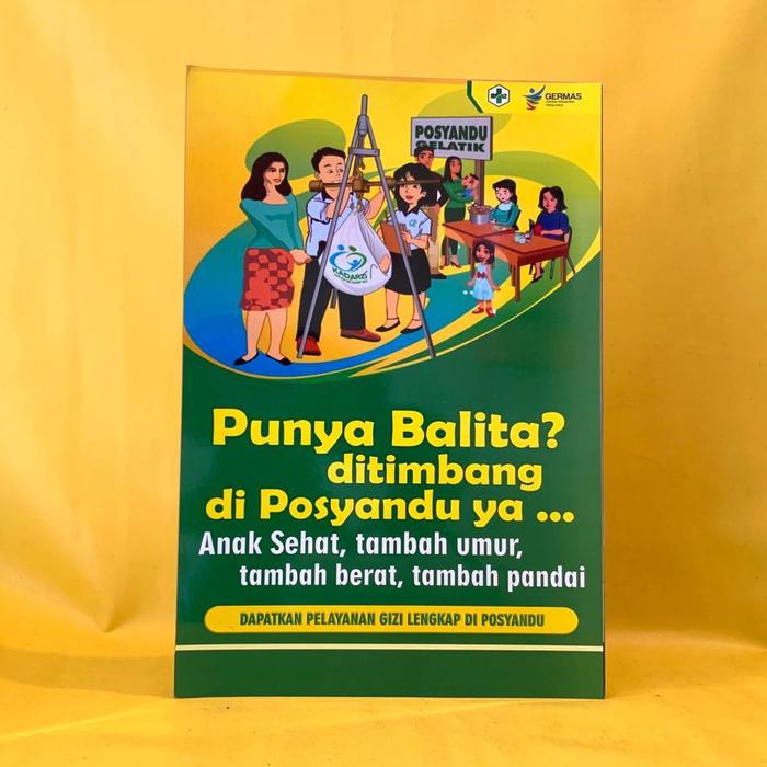 Jual Poster Posyandu | Poster Timbang Balita Di Posyandu | Poster Anak ...