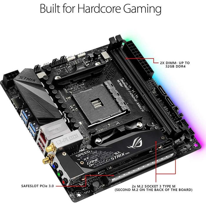 Jual ASUS ROG Strix B450-I Gaming - Mini-ITX Motherboard AM4 DDR4 ...