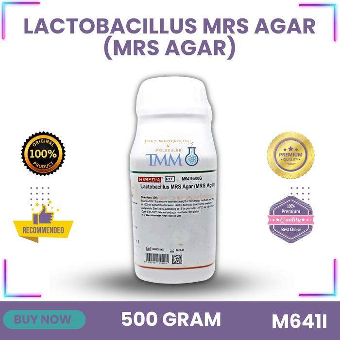 Jual Lactobacillus MRS Agar (MRS agar), ISO - Media Mikrobiologi, 500 ...
