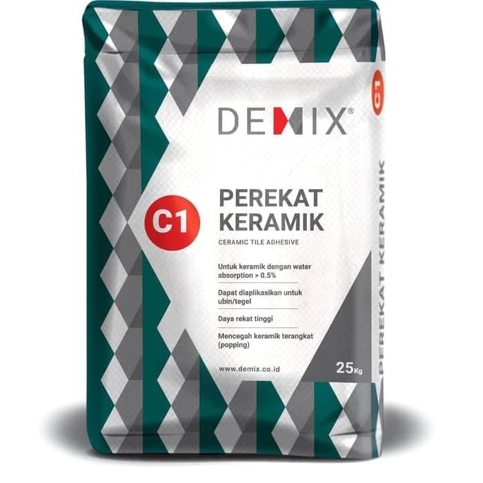Jual Demix C1 Semen Perekat Lantai Keramik Lem Mortar Instant 25Kg ...