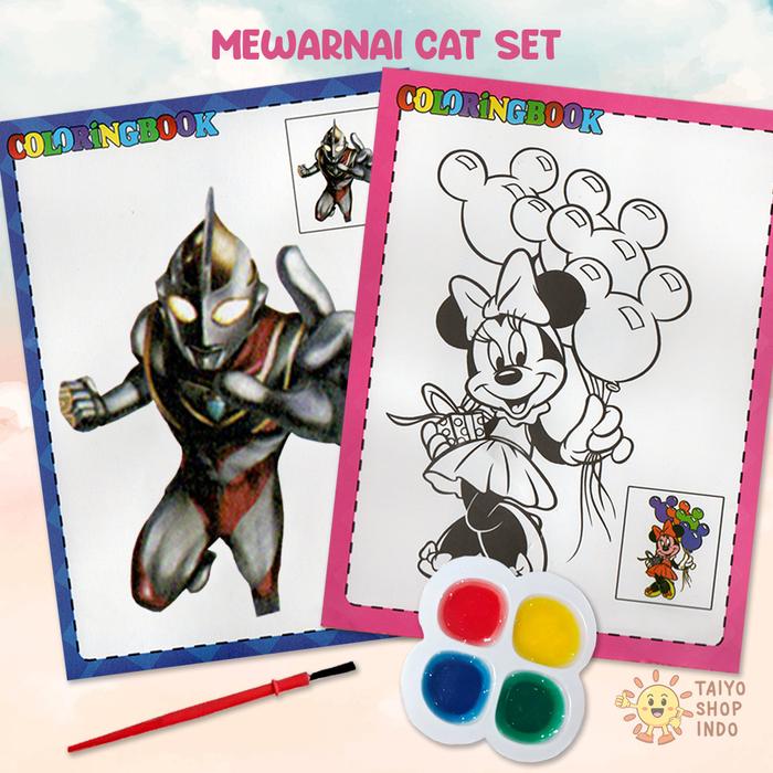 Jual TAIYO Melukis Mewarnai Gambar Cat Set Coloring - Jakarta Utara ...