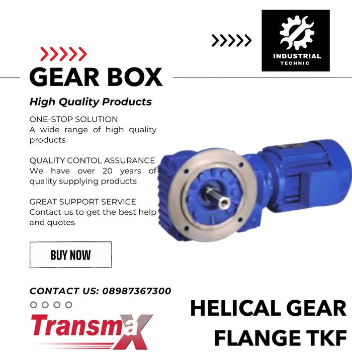 Jual GEAR TRANSMAX HELICAL FLANGE TKF 57 YDA100M4 2.20KW / 3HP GEAR BOX TRANSMAX/ GEARBOX DINAMO ...