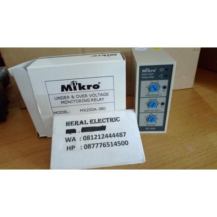 Jual Relay Mikro MX200A-380 Under & Over Voltage Monitoring Relay Best ...