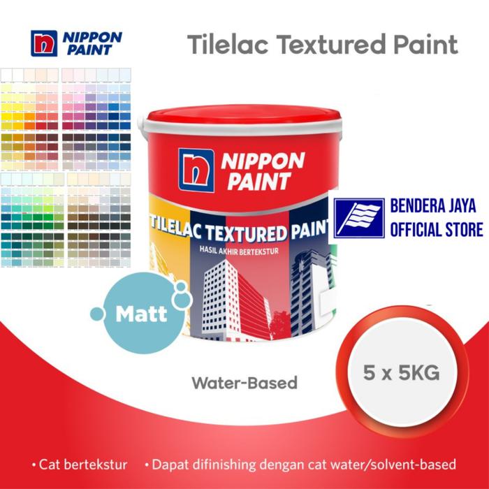 Jual Nippon Paint Tilelac/ Cat Tekstur Dinding / Hanya Warna Putih - 25 ...