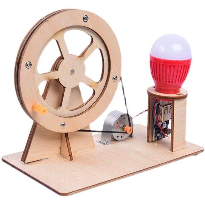 Jual Kreatif dan Edukatif: Mainan Rakitan Generator DIY Bohlam Kayu DIY ...