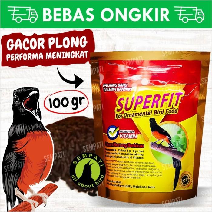 Jual Superfit Super Fit Gold 100gr Original Voer Pur Pakan Burung Murai ...