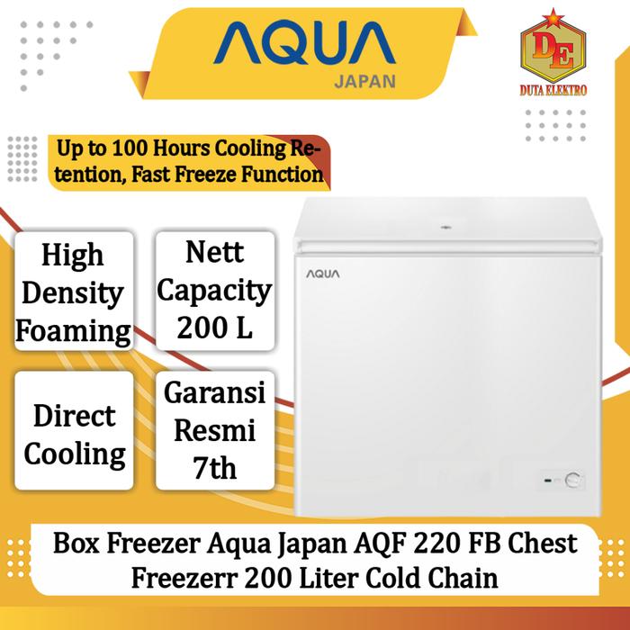 Promo Box Freezer Aqua Japan AQF 220 FB Chest Freezerr 200 Liter Cold ...