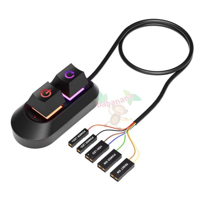 Jual TERLARIS Kabel RGB Front Switch Power and Reset Button For PC CPU ...