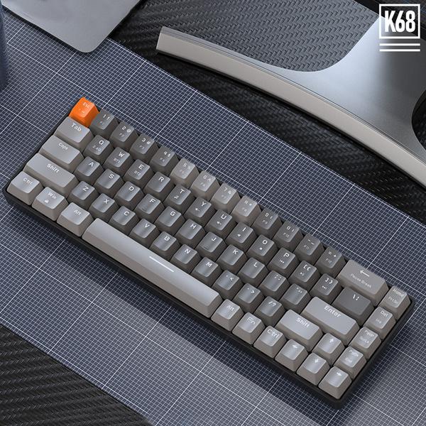 Jual Keyboard Gaming Mechanical Keybord Mekanikal Wireless Bluetooth 2.4G K68 ORIGINAL Anti ...