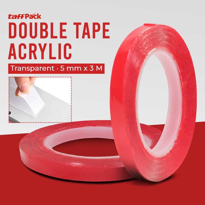 Jual Perekat Double Tape Dua Sisi Acrylic Adhesive Transparent Sticker ...