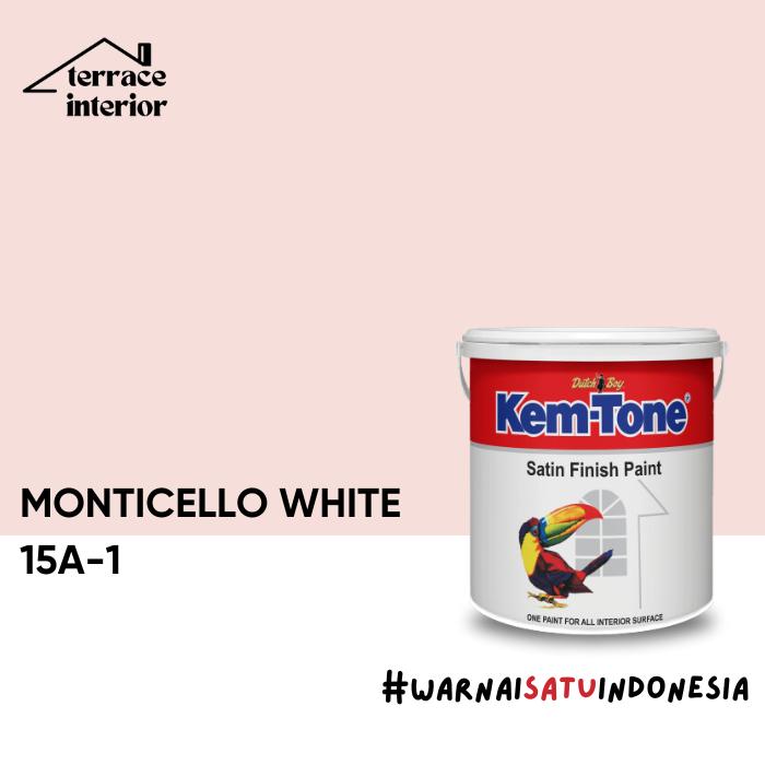 Promo Cat Tembok Kemtone Interior Warna Merah 5 Kg - Monticello White ...