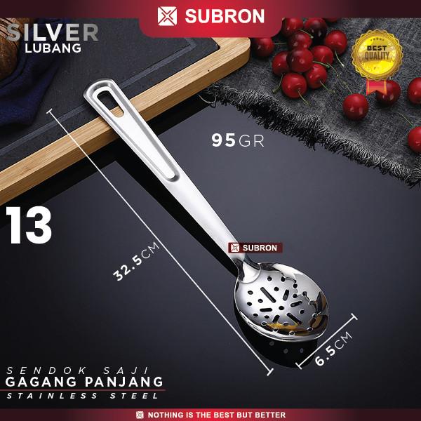 Jual Sendok Saji Lauk Sayur Centong prasmanan Lubang Non Lubang 28 /32 ...
