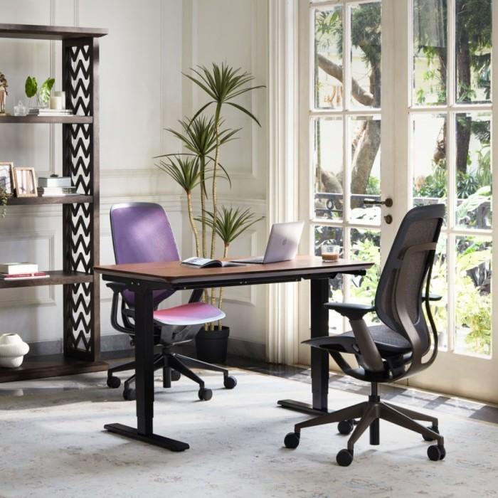 Promo STEELCASE KARMAN CHAIR BLACK MATTE BRASS MERLE BURINSHED BRONZE ...