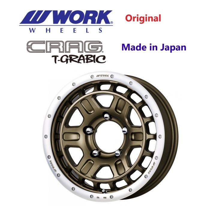 Jual 5 Buah Velk WORK CRAG T-GRABIC II 16x5.5 5H 139.7 et0 Brown Polish ...