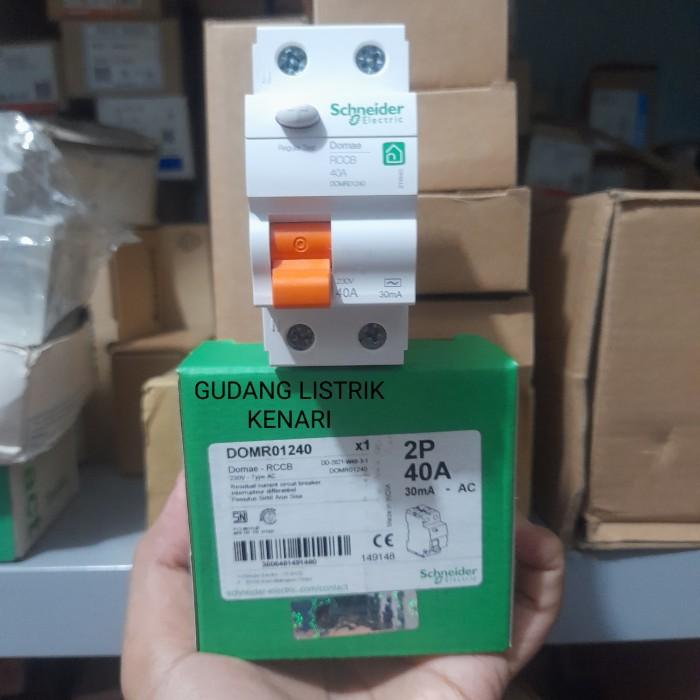 Jual RCCB ELCB Schneider 2P 40A 30MA DOMR01240 ORIGINAL - Kota Surabaya - MANDALA TECH | Tokopedia