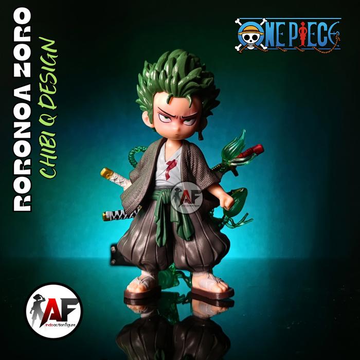 Jual Action Figure One Piece Roronoa Zoro Chibi Q Design Recast - Kota ...