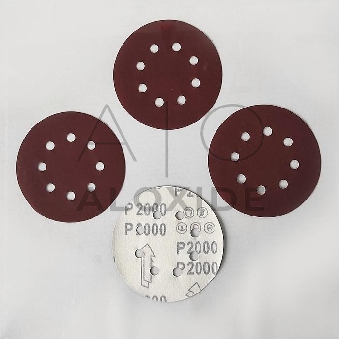 Jual Amplas Bulat 5” inch Perekat Tempel 8 Lubang Tempel Sanding Disc ...