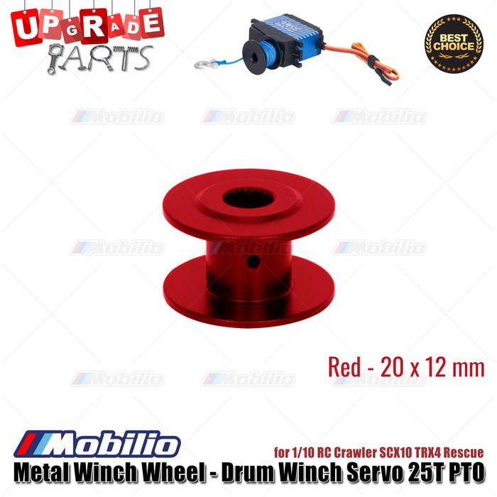 Jual Metal Winch Wheel - Drum Winch Servo 25T PTO for 1/10 RC Crawler ...