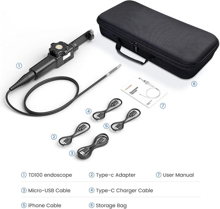 Jual Two-Way Articulating Endoscope 180 Degrees Steering Industrial ...