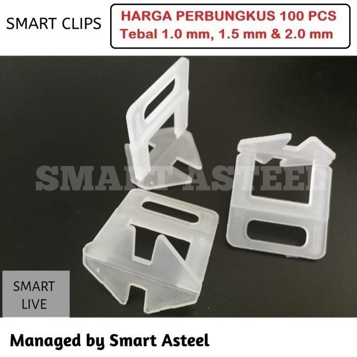 Promo Klip clips nat spacer tile leveling system alat perata keramik ...