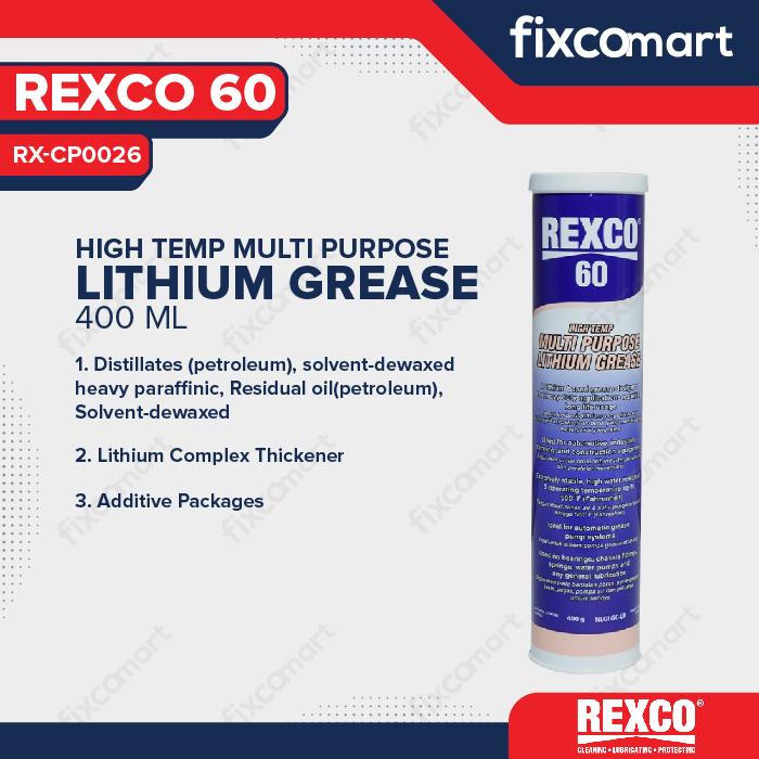 Jual REXCO 60 High Temp Multi Purpose Lithium Grease / Gemuk Tahan ...