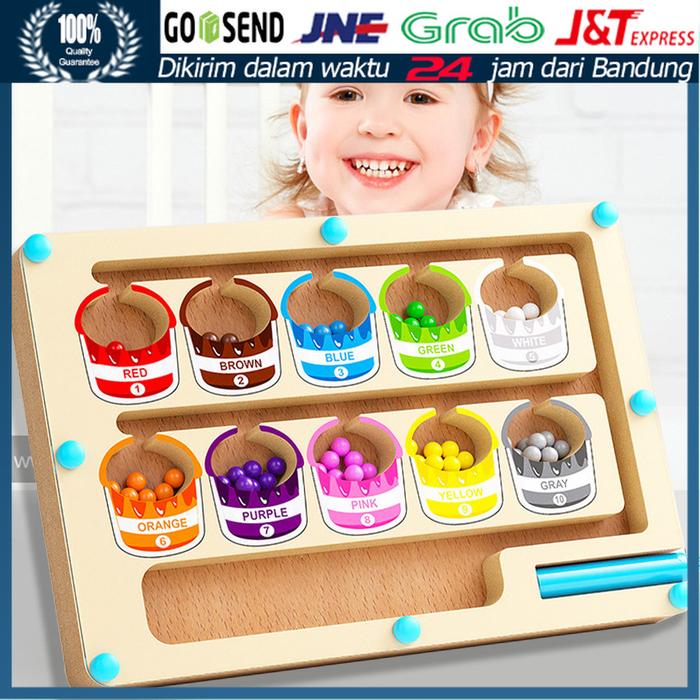 Jual Color Classification Maze - Mainan Sortir Warna Berhitung Magnetic ...