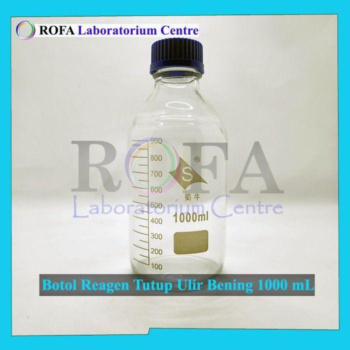 Promo CUS Botol Reagen / Botol Kimia / Botol Sampel Tutup Ulir 1000 mL ...