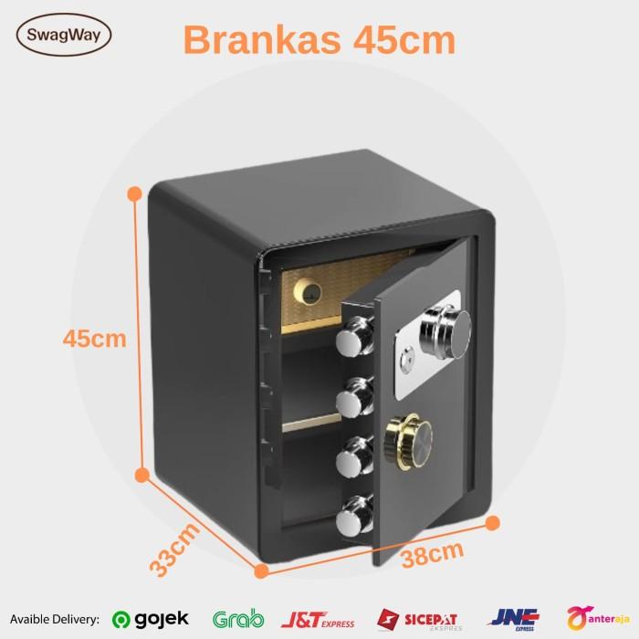 Promo Brankas Besi Manual Analog Brankas kecil tinggi 40cm Brankas ...