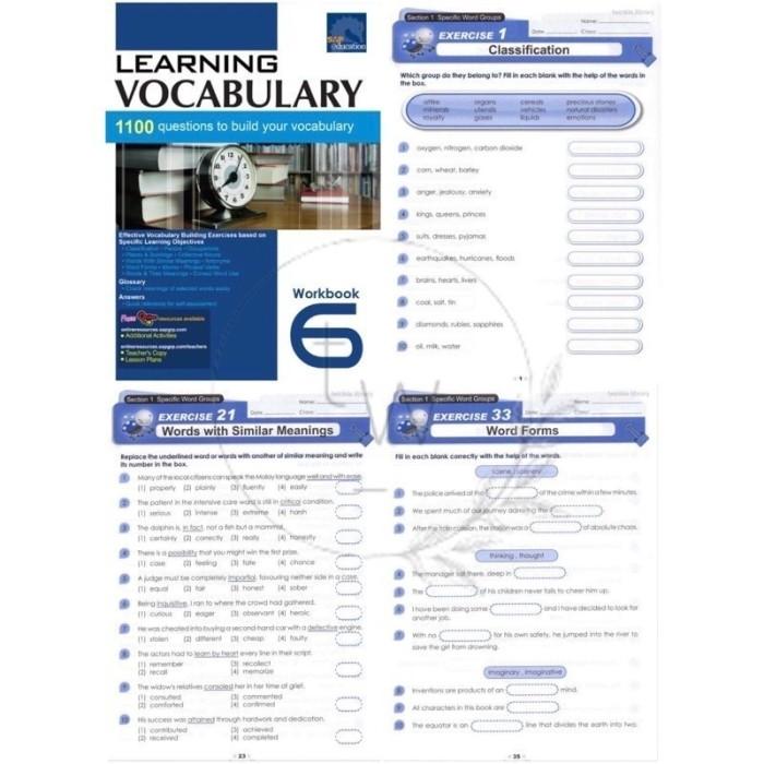Jual BUKU FISIK SAP Learning Vocabulary Workbook 1 2 3 4 5 6 | Inggris ...