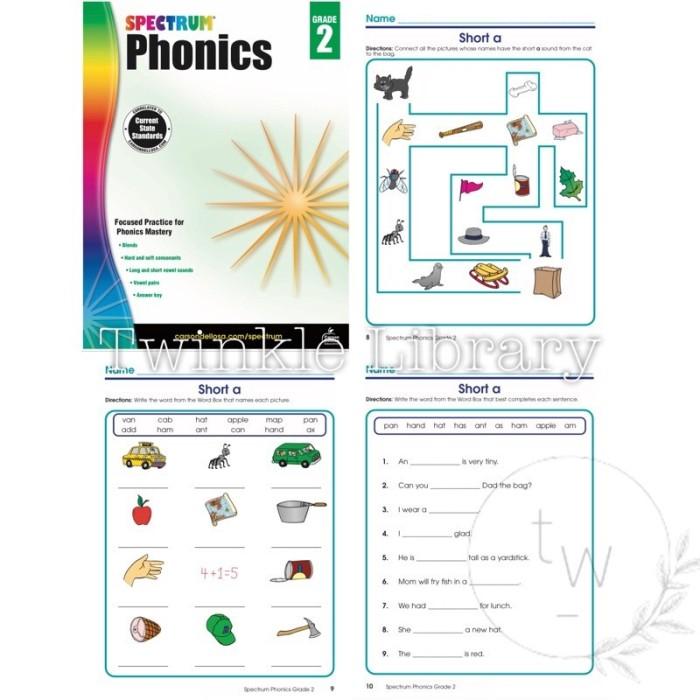 Jual Spectrum Phonics Grade K 1 2 / Word Study and Phonics Grade 3 4 5 ...