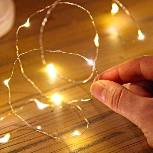 Promo Lampu LED Kawat Free Baterai Panjang 1m - 2m Warm White Tumblr ...
