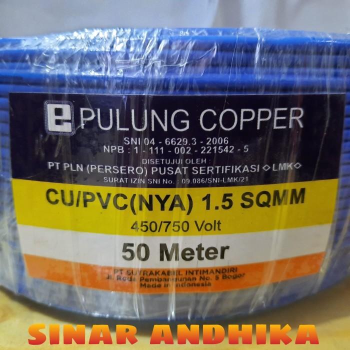 Jual New Kabel Nya Pulung Copper 1 X 1.5 Mm 1 Roll Kawat Tembaga Isi 1 ...