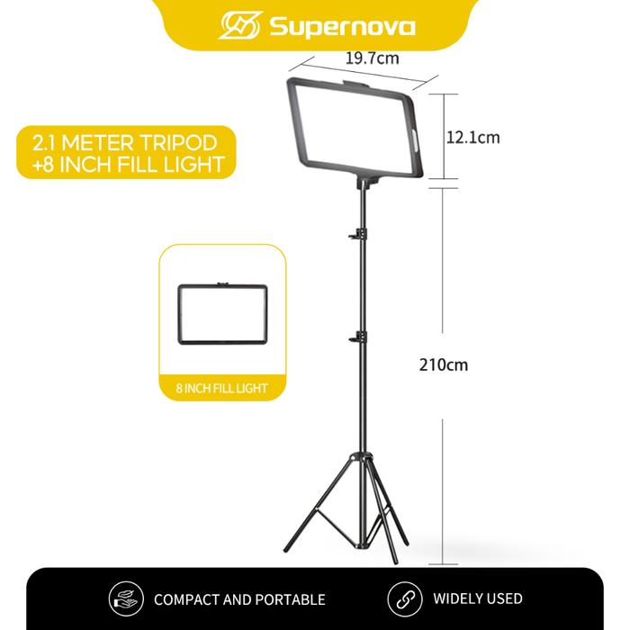 Promo Supernova Lampu Foto Led Lampu Lighting Lampu Sorot Lighting Studio+Tripod Lampu Konten ...