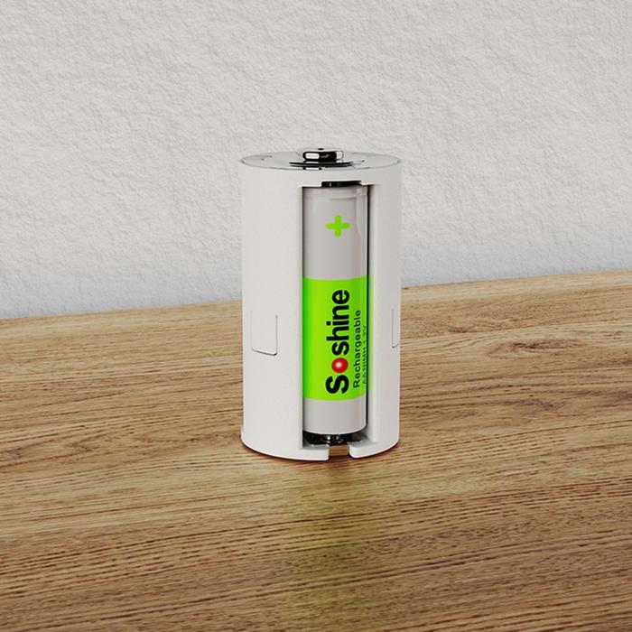 Jual 3 AA Battery To A D Battery Adapter Case Converter Switcher End ...