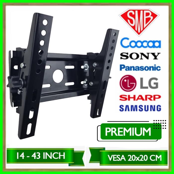 Jual Bracket TV 32 40 43 24 21 29 17 14 Inch Dijamin Cocok 14 - 43 In 2 ...